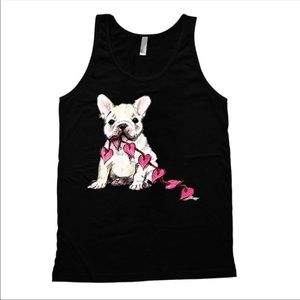 Tops | A Frenchie Heart Je Taime Layering Tank Top | Poshmark